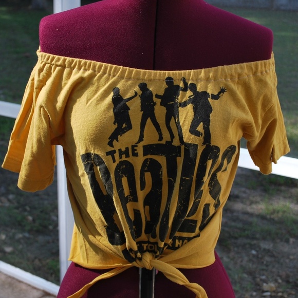 Hand Crafted | Tops | Beatles I Want To Hold Your Hand Off Shoulder ...